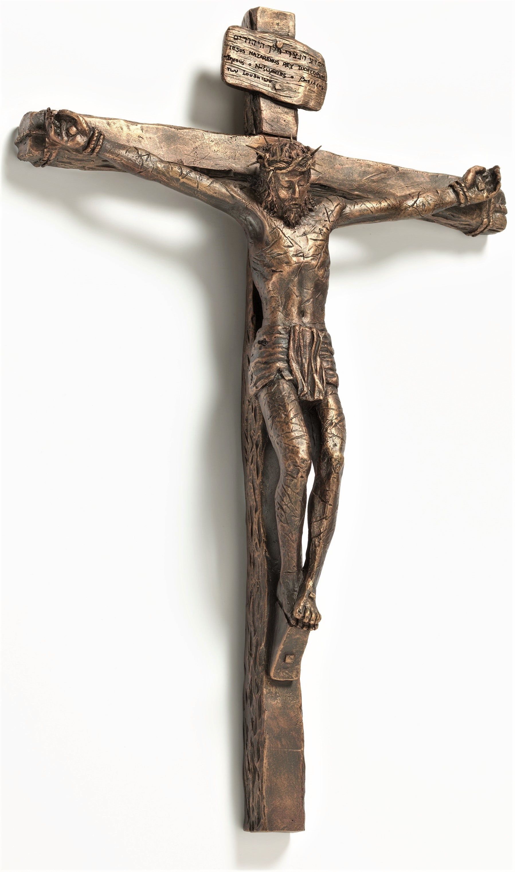 Realistic Crucifix - Antique Bronze