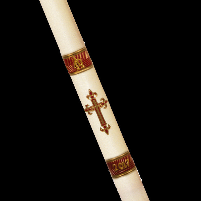 Fleur de Lis Paschal - Red